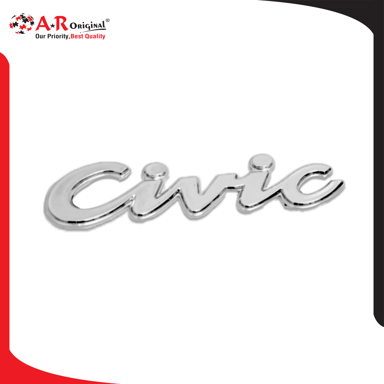 Civic Old Model Abs Chrome Emblem Badge – aroriginal.pk